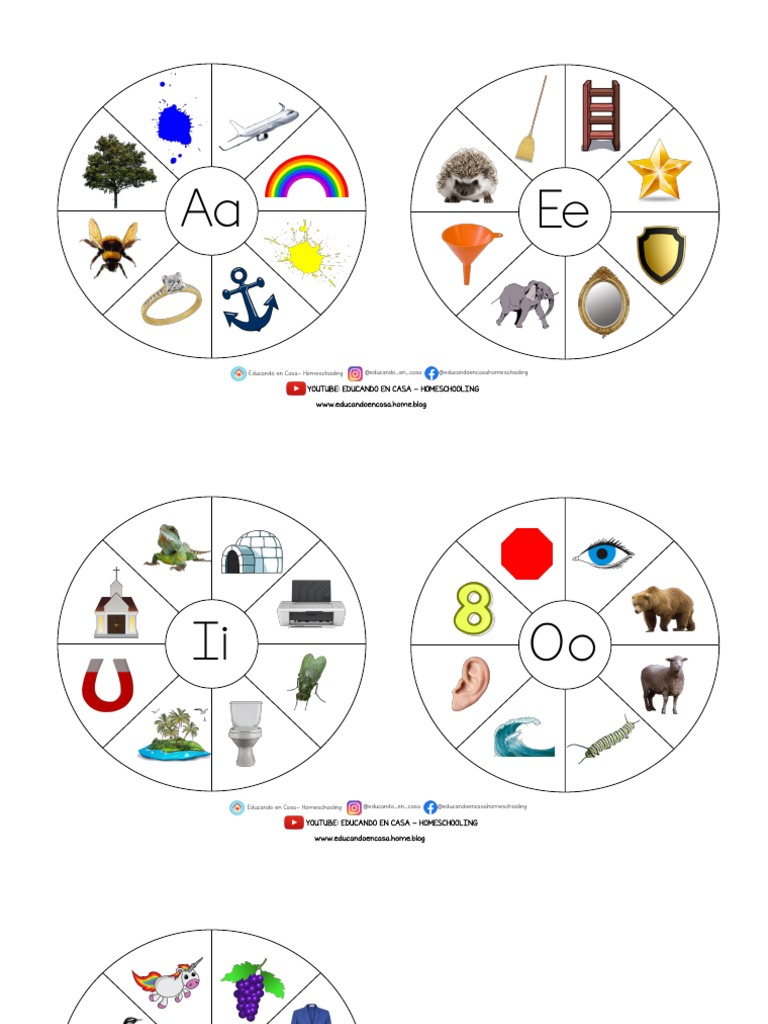 Circulos Con Vocales | PDF