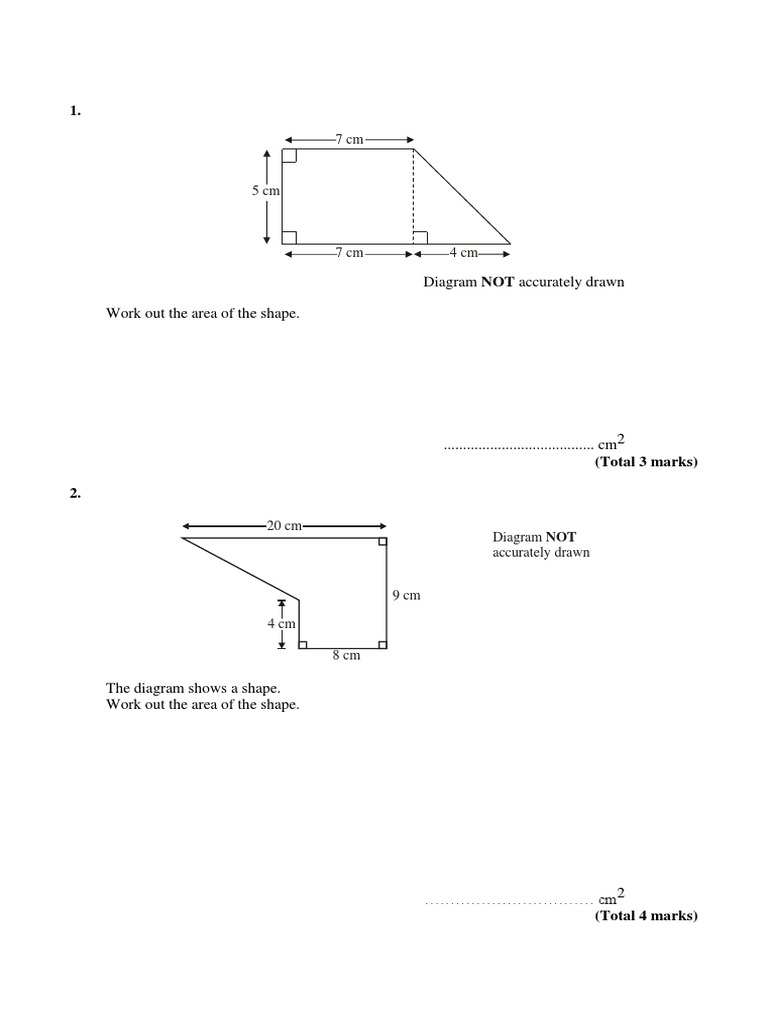 Area of Compound Shapes | PDF | Geometric Objects | Polytopes
