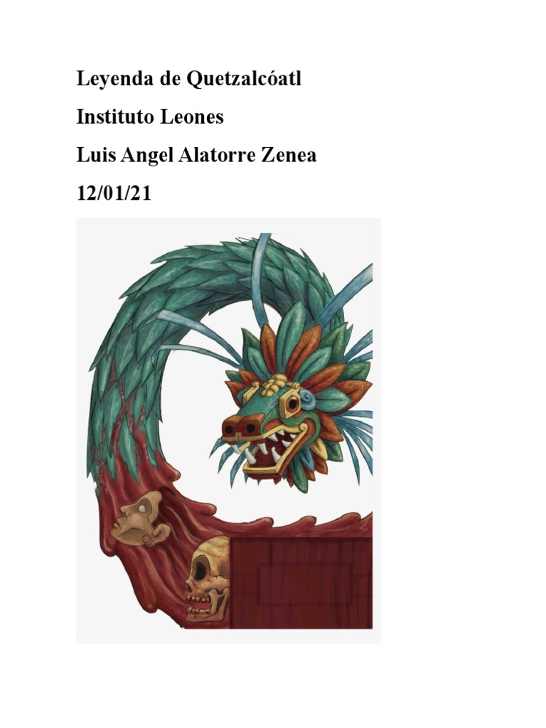 Leyenda de Quetzalcóatl | PDF | Religión y creencia