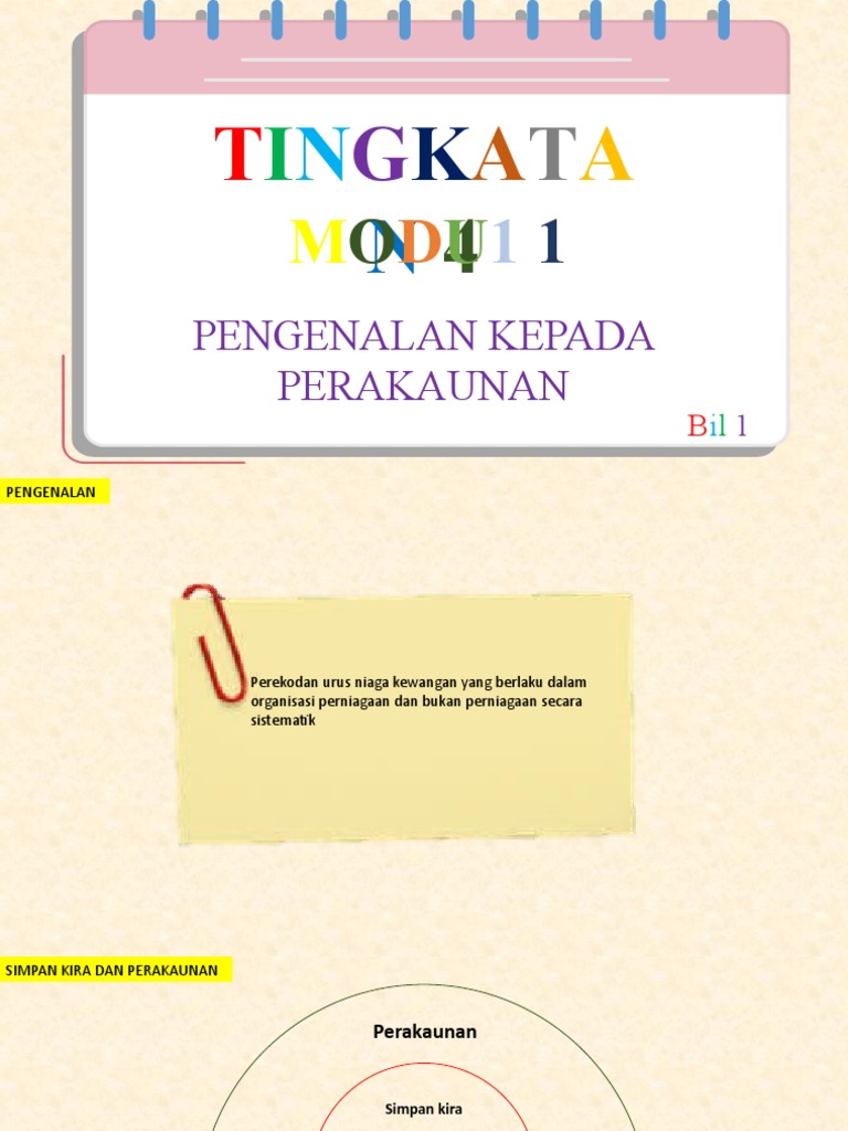 Modul 1 Pengenalan Kepada Perakaunan | PDF