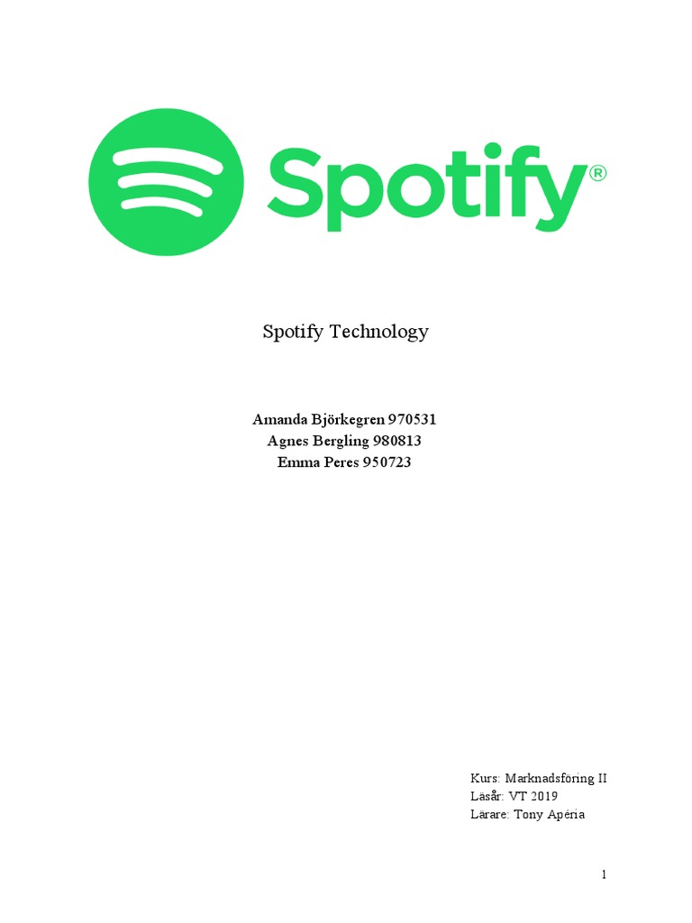 Spotify PDF | PDF