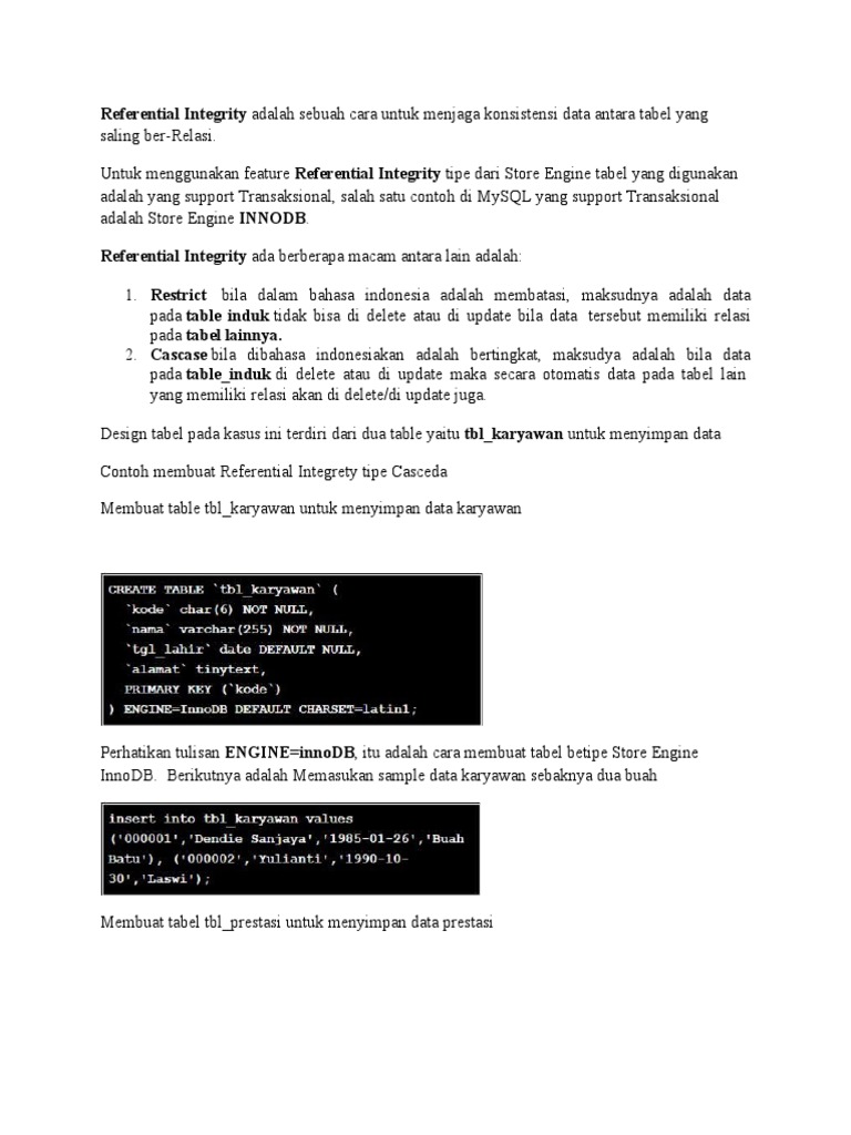 Referential Integrity | PDF