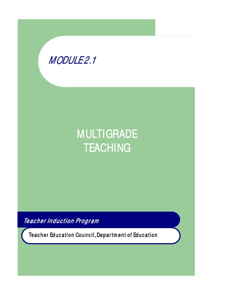 Module 2.1 Multigrade | PDF | Curriculum | Teachers