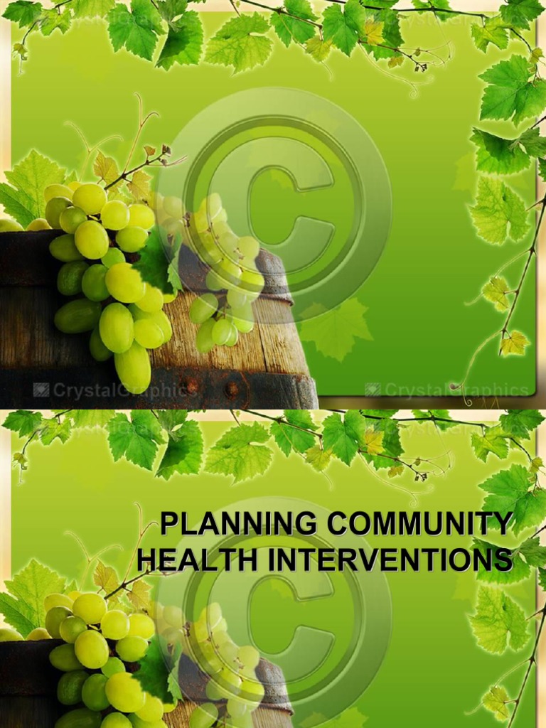 Community Health Intervention Planning | PDF | Goal | Leadership
