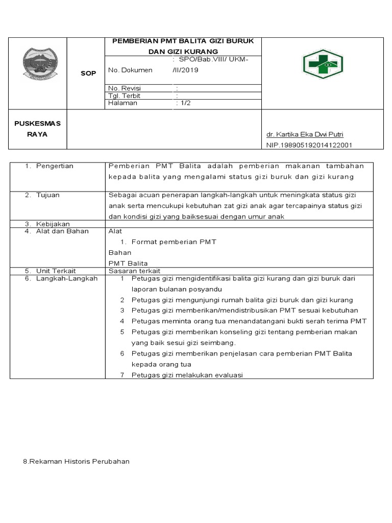 SOP PMT Balita | PDF