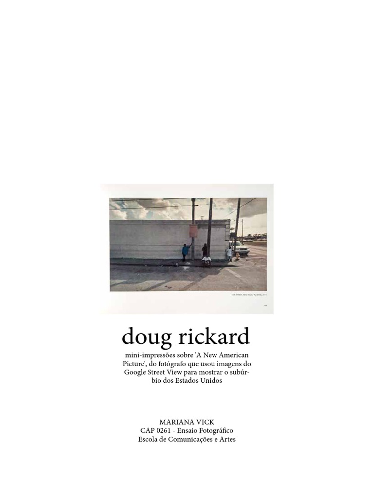 Reflexões sobre Doug Rickard | PDF | Pinturas | Biblioteca e museu