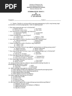 AP 6 Quarter 1 Summative Test 1 | PDF