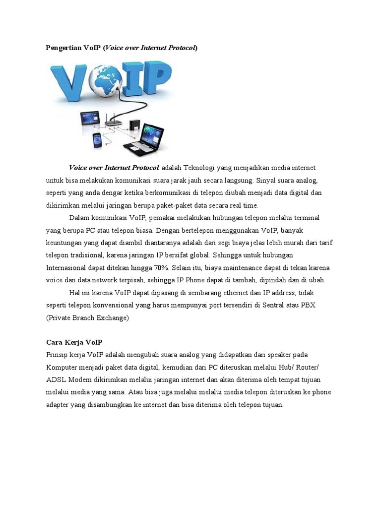 Pengertian VoIP | PDF