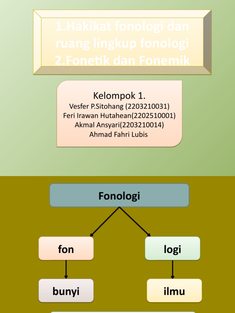 Fonologi dan Fonetik: Perbedaan Ilmu tentang Bunyi Bahasa | PDF