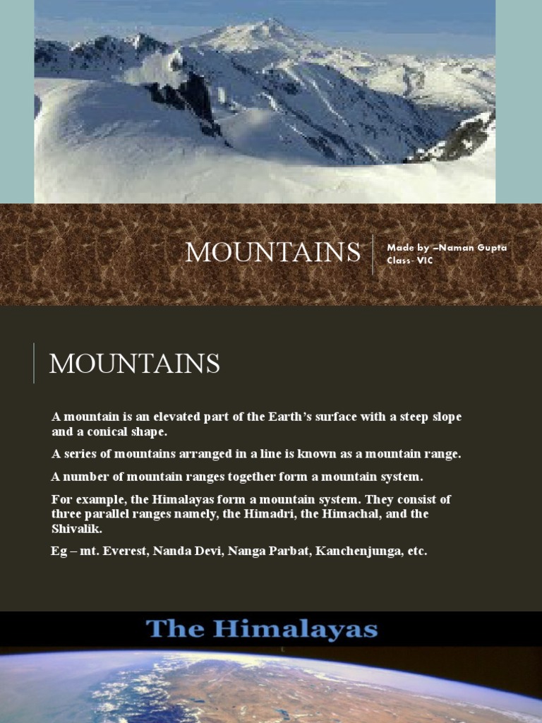 Mountain Types Explained | PDF