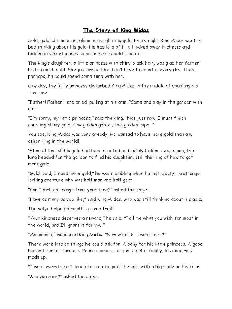 The Story of King Midas | PDF