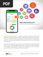 BioTime 9.5 Datasheet - 27.05.2024 | PDF | Web Application | Mobile App