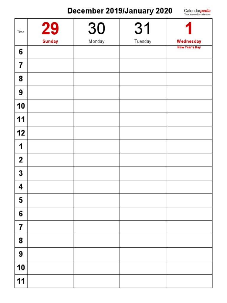 Weekly Calendar 2020 Portrait Week On 2 Pages | PDF | Festival | The ...