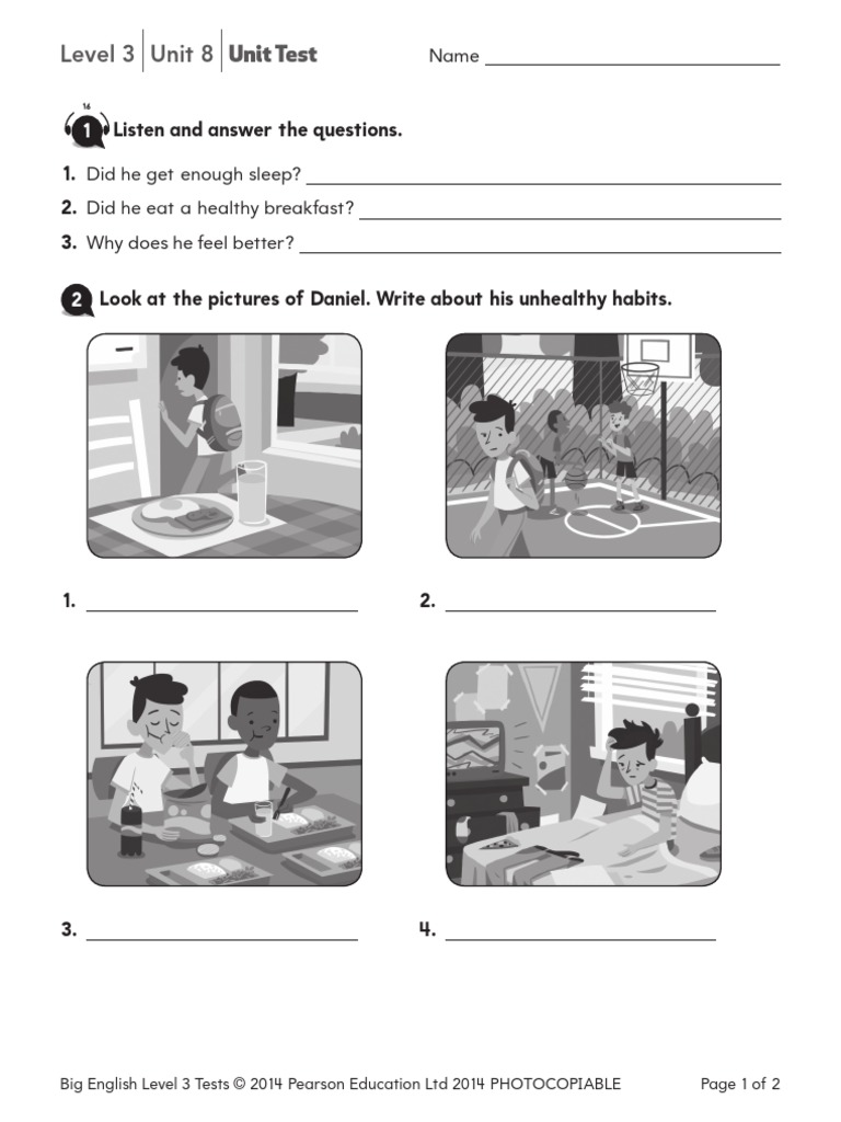 Level 3 Unit 8 Unit Test | PDF