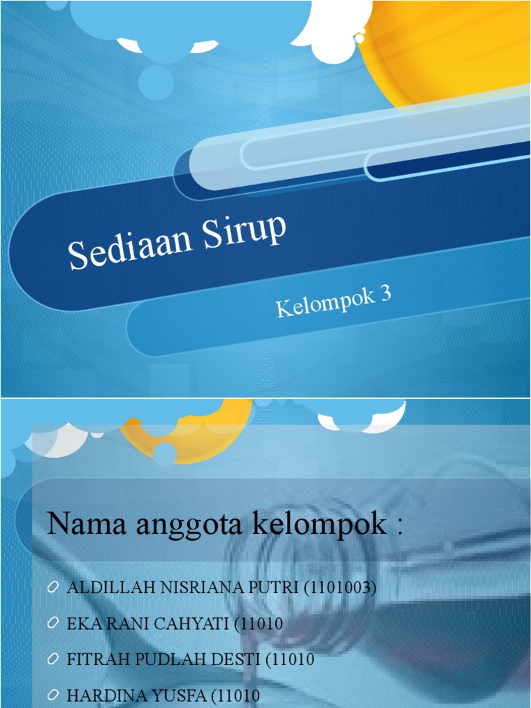 Sediaan Sirup | PDF