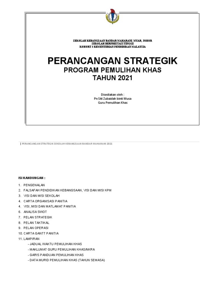 Plan Strategik Edit | PDF