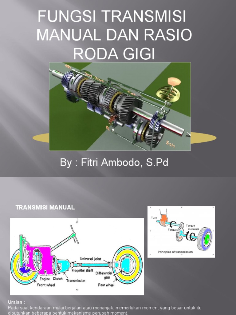 2.1 Fungsi Transmisi Dan Rasio Roda Gigi | PDF