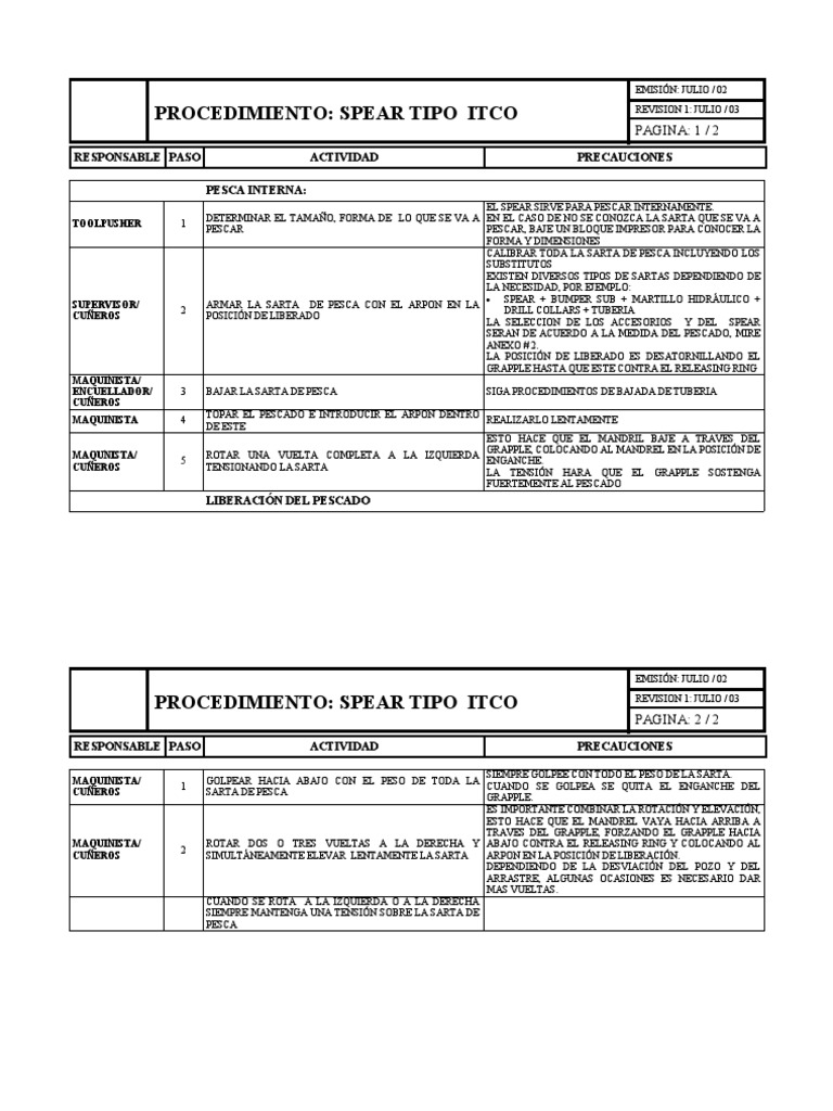 Spear Tipo Itco.... 4 | PDF | Naturaleza