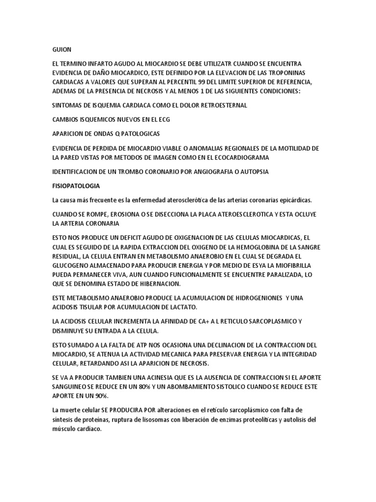 Escala Killip Mortalidad A 30 Días Post Infarto | PDF | Infarto de ...