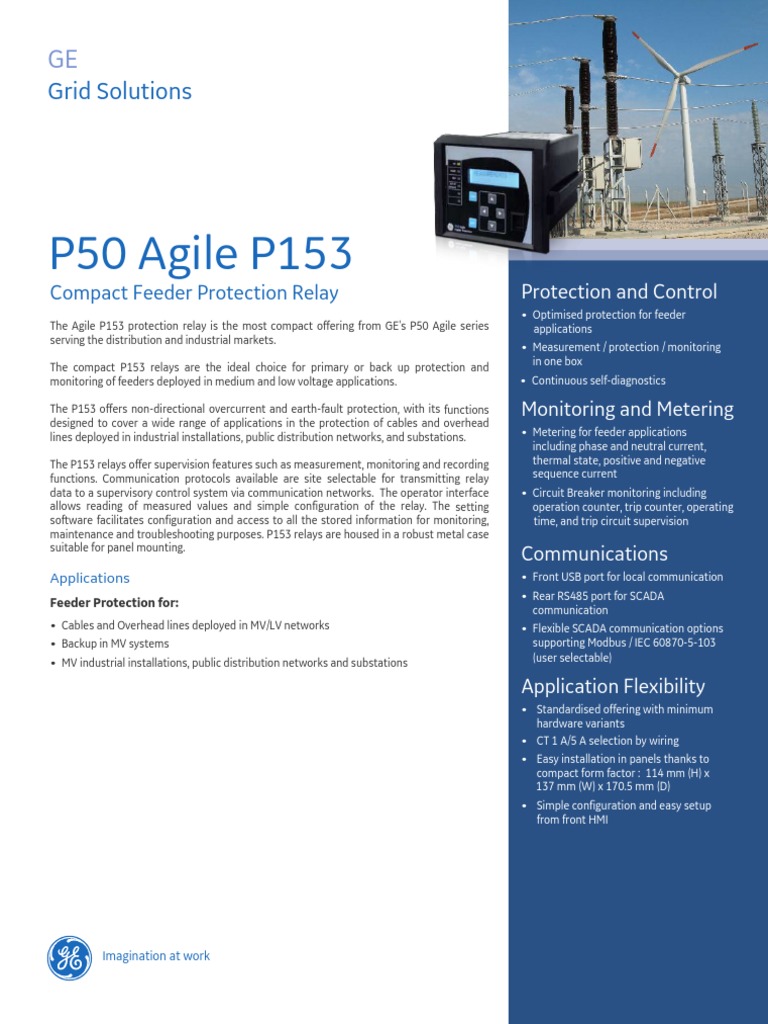 P50 Agile P153: Grid Solutions | PDF | Electrical Substation | Scada