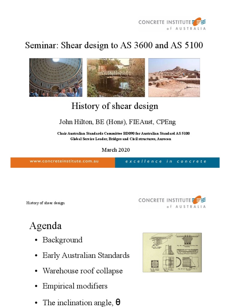 Shear Design Evolution and Standards | PDF | Mortar (Masonry) | Concrete