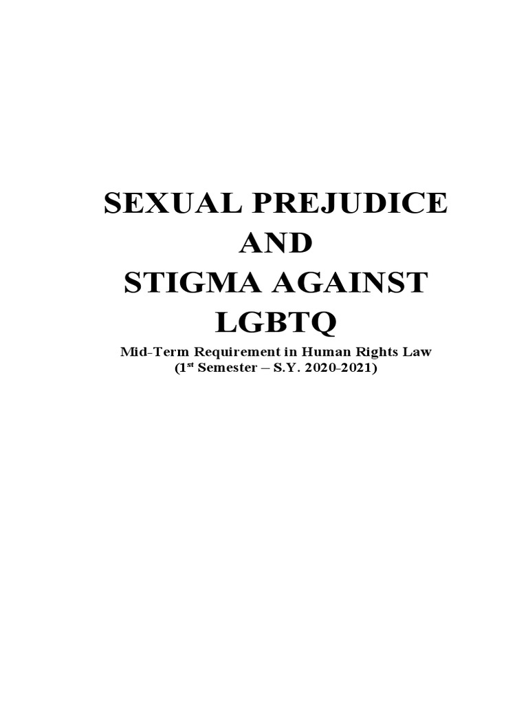 LGBTQ Rights: A Human Rights Issue | PDF | Homosexuality | Lgbt