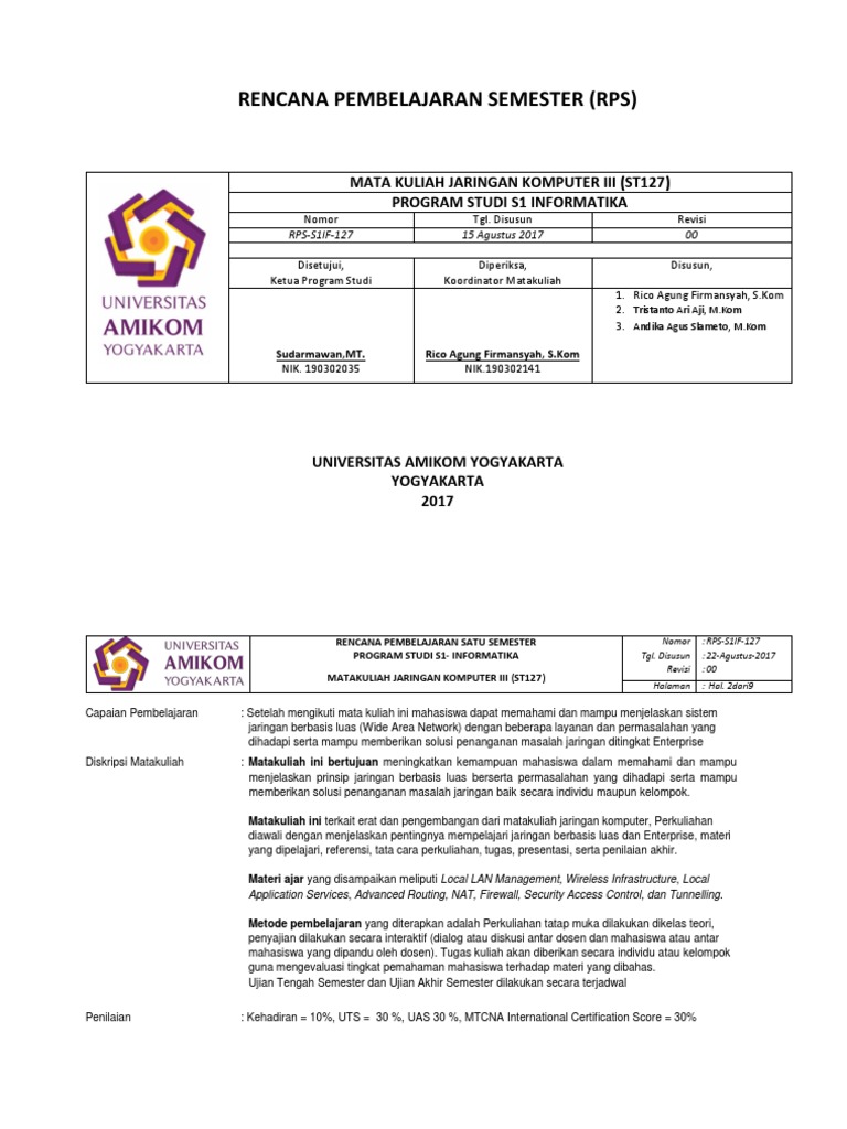 RPS-S1IF-127 Jaringan Komputer III | PDF