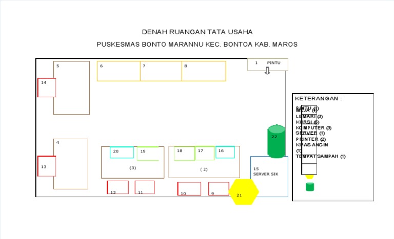 (PDF) Denah Ruangan Tata Usaha | PDF