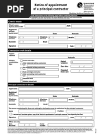 AF2 Form for Construction Project Notification | PDF | Business