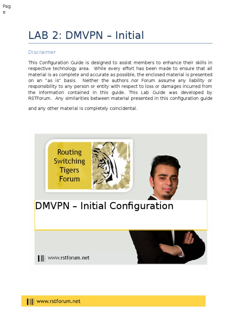 LAB 2: DMVPN - Initial | PDF | Internet Protocols | Router (Computing)