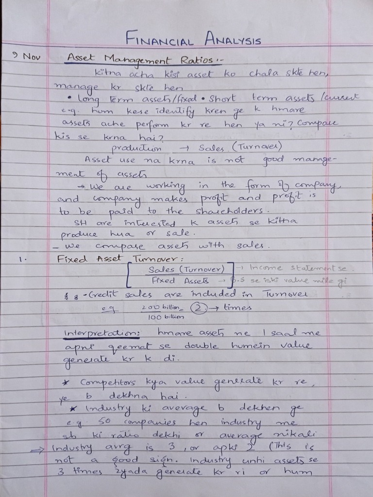 Financial Analysis Notes | PDF | Balance Sheet | Investing