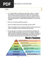 Blooms Taxonomy Math Question Stems | PDF | Behavioural Sciences ...