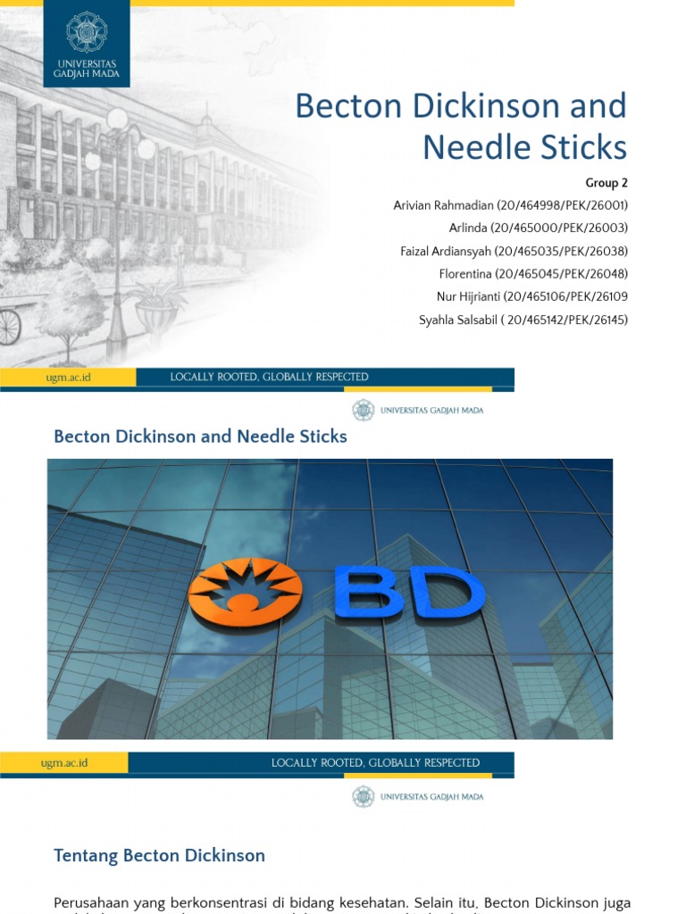 BE - Becton Dickinson and Needle Sticks | PDF