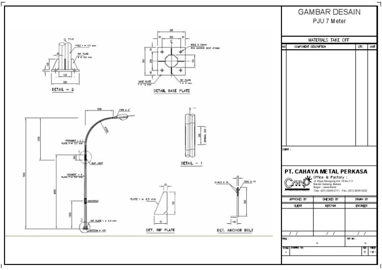 Tiang PJU 7 Meter | PDF