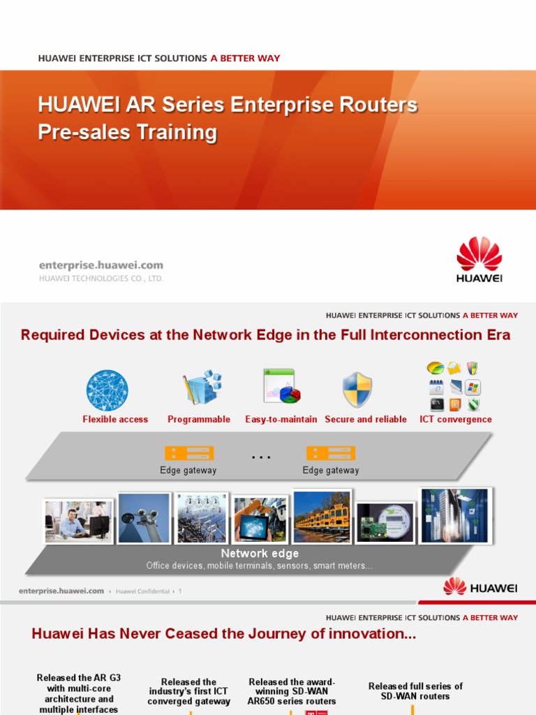 Huawei AR Series Enterprise Routers Pre-Sales Training | PDF | Virtual ...
