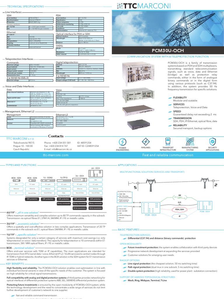 Teleprotection Systems for Utilities | PDF | Computer Network ...