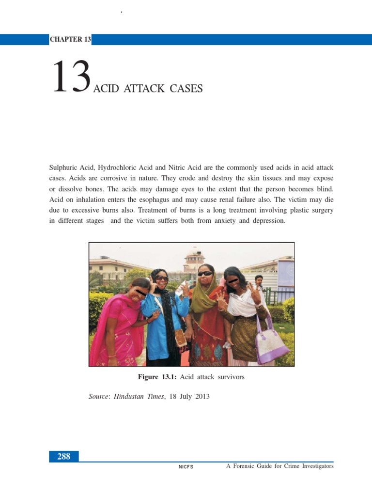 Acid Attack Cases | PDF | Crime Scene | Forensic Science
