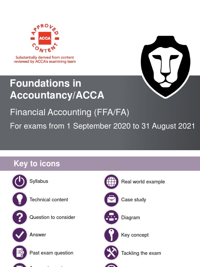 ACCA FIA Financial Accounting (FFA FA) Teaching Slides 2020 | PDF ...