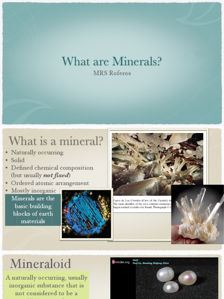 Understanding Minerals and Their Properties | PDF | Minerals | Crystal