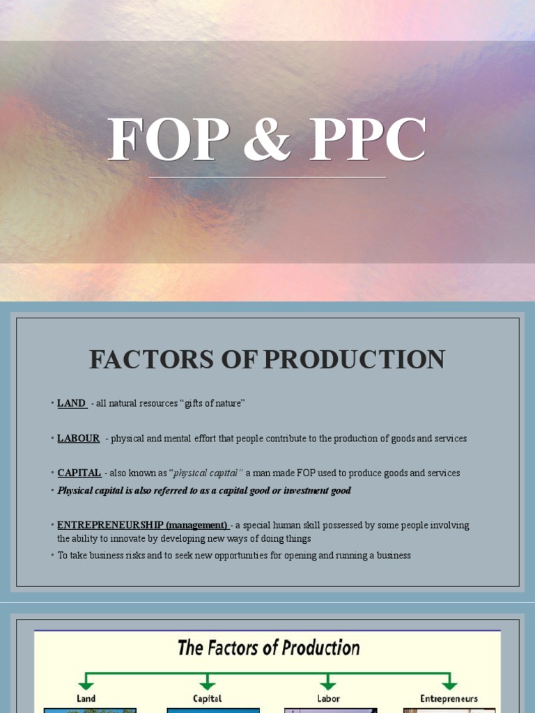 Fop PPC | PDF | Supply Chain Management | Macroeconomics