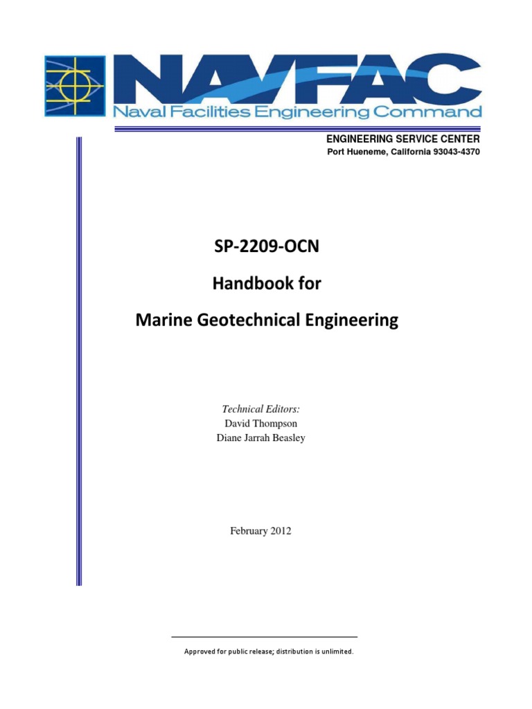 NAVFAC Handbook For Marine Geotechnical Engineering | PDF | Deep ...