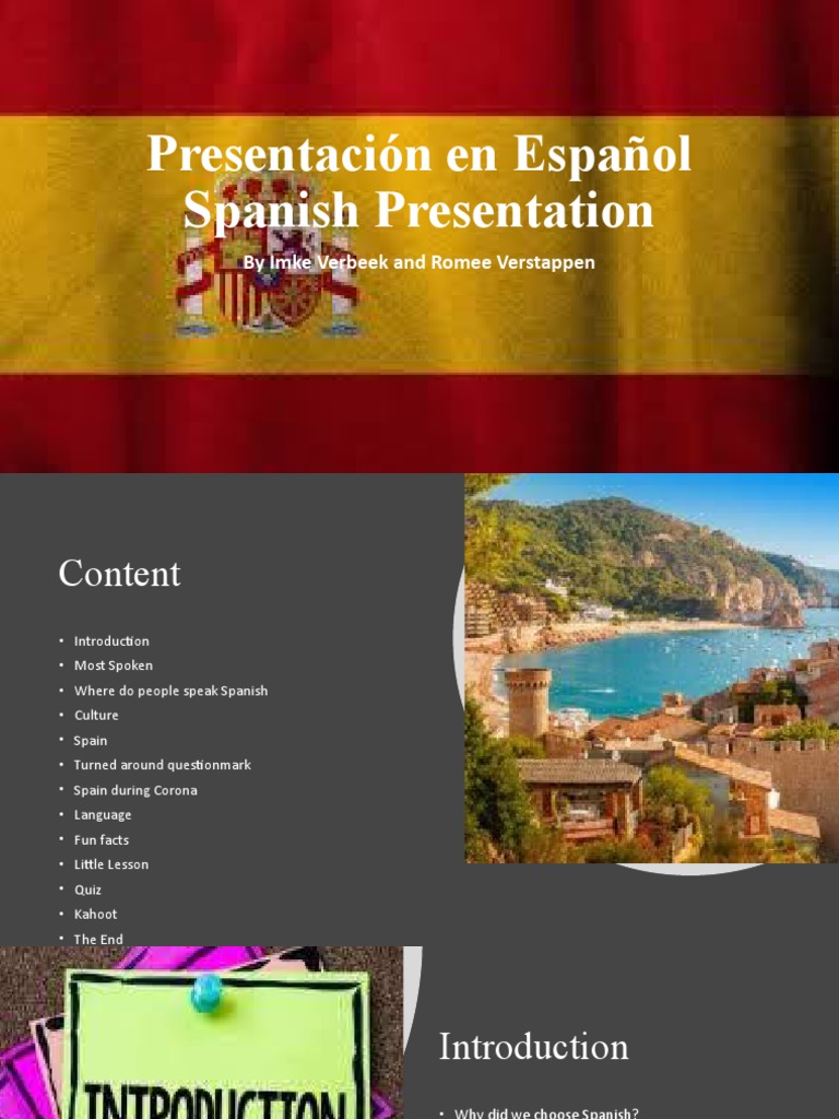 Spanish Presentation | Download Free PDF | Spanish Language | Spain
