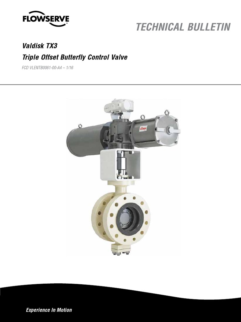 Technical Bulletin: Valdisk TX3 Triple Offset Butterfly Control Valve ...
