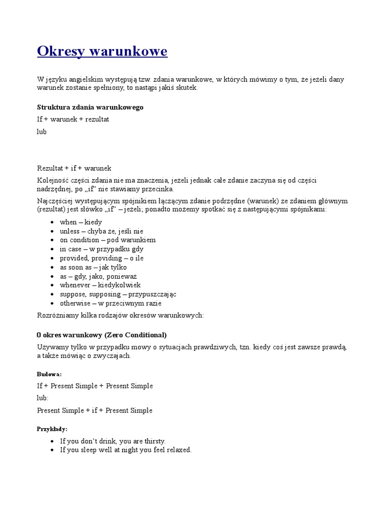 Tryby Warunkowe | PDF