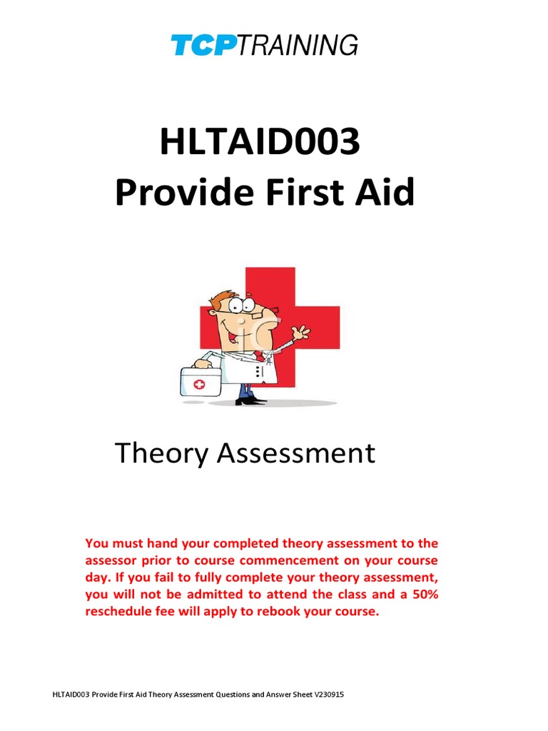 First Aid Theory Assessment Guide | PDF | First Aid | Cardiopulmonary ...