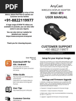 Anycast M9 Plus Setup - How To Connect Anycast M9 | PDF | Wi Fi | Tablet Computer