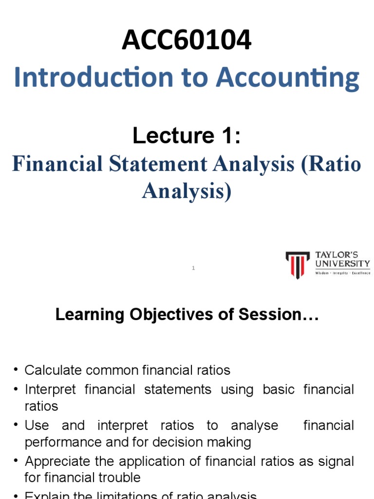 Lec12 - Ratio Analysis | PDF | Dividend | Investing