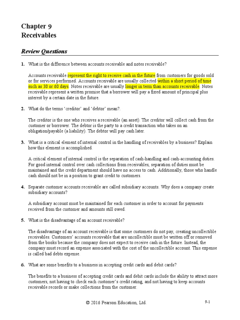 Tutorial 7 | PDF | Bad Debt | Debits And Credits