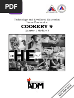 COOKERY NC II Prepare Sandwich Module 1 | PDF | Hamburgers | Sandwich