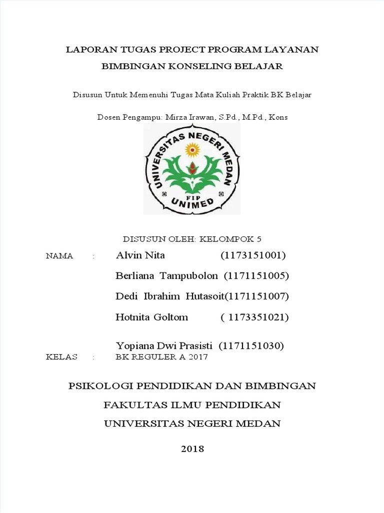 Laporan Projek BK Kel 2 | PDF | Karier & Perkembangan